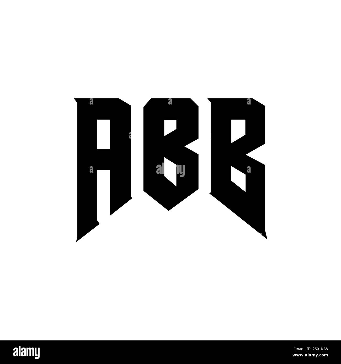 ABB letter logo design for technology company. ABB logo design black ...
