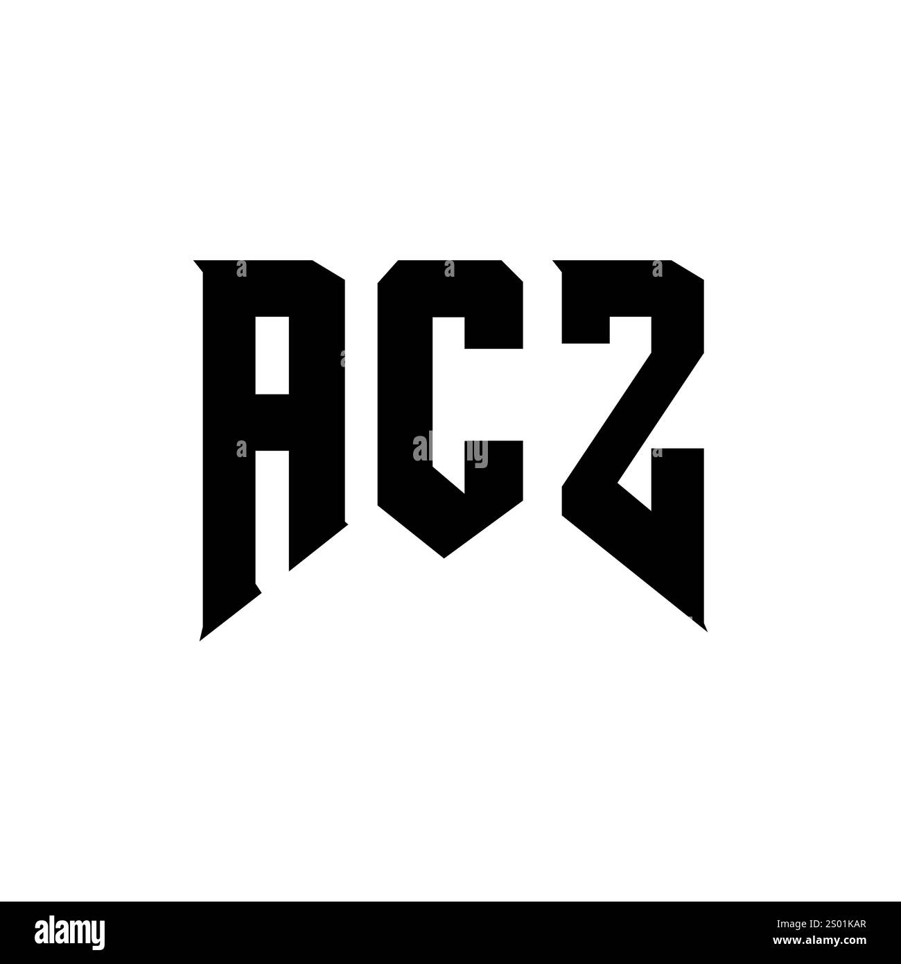 ACZ letter logo design for technology company. ACZ logo design black ...