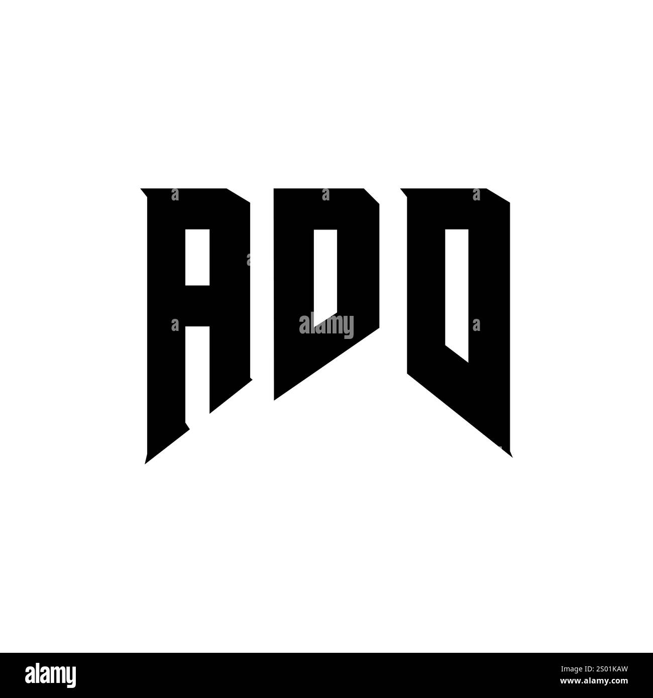 ADD letter logo design for technology company. ADD logo design black ...