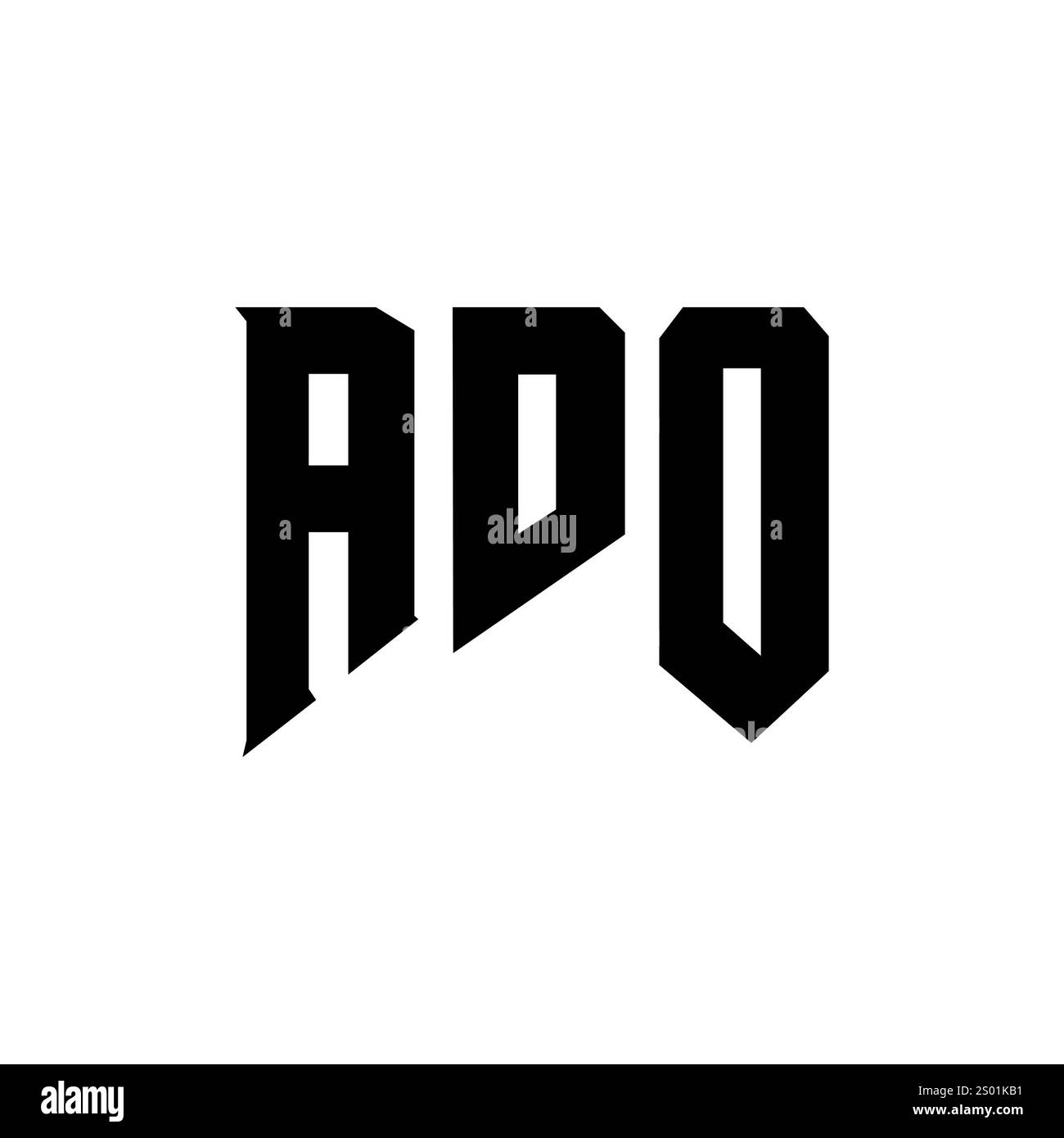 ADO letter logo design for technology company. ADO logo design black ...