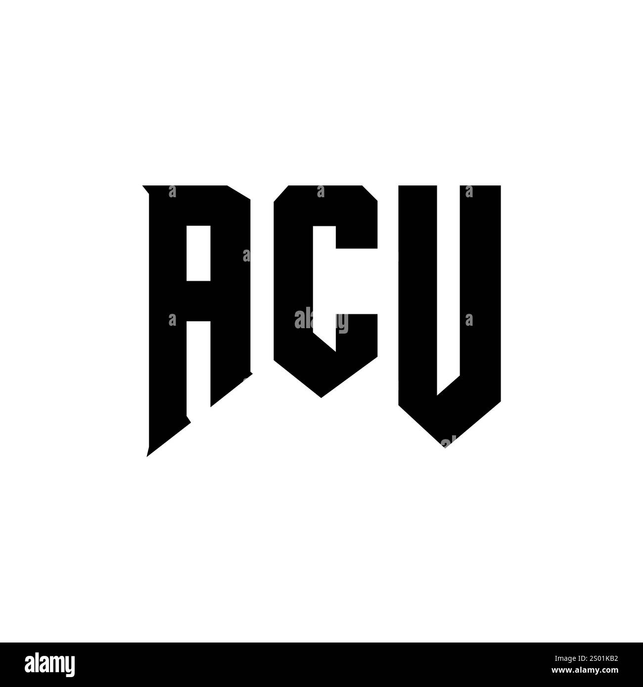 ACU letter logo design for technology company. ACU logo design black ...