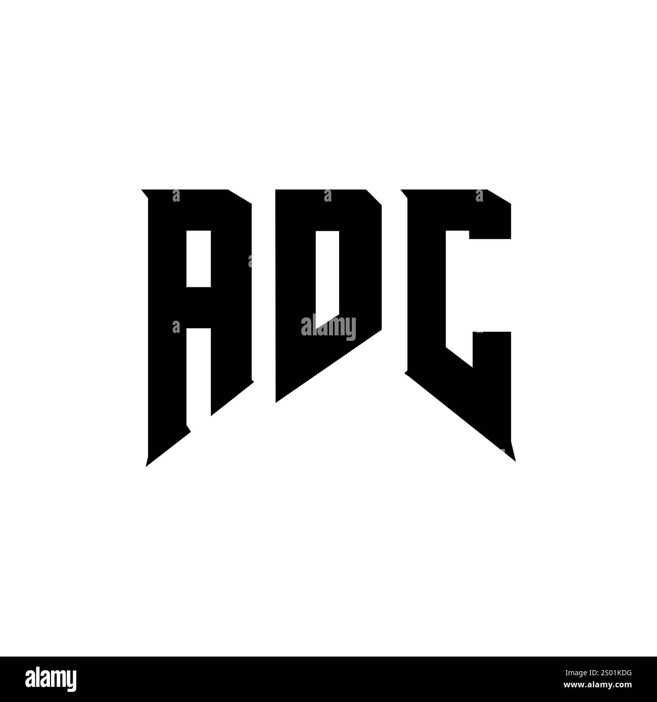 ADC letter logo design for technology company. ADC logo design black ...