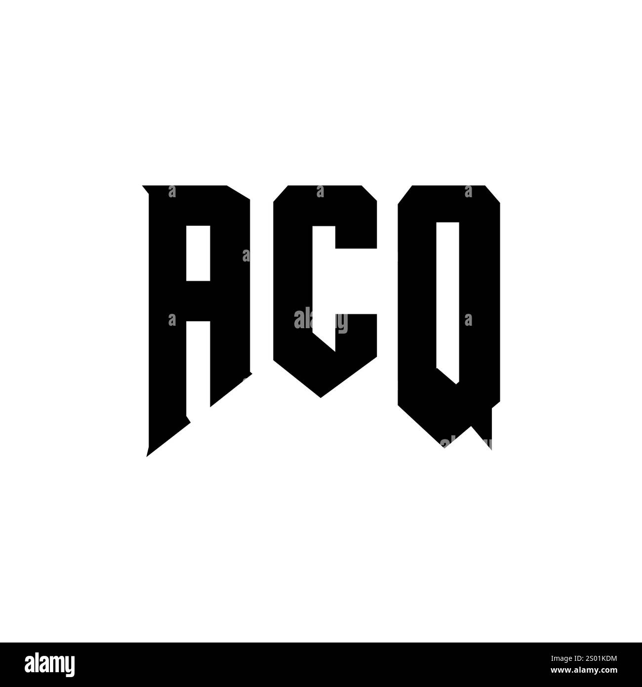 ACQ letter logo design for technology company. ACQ logo design black ...
