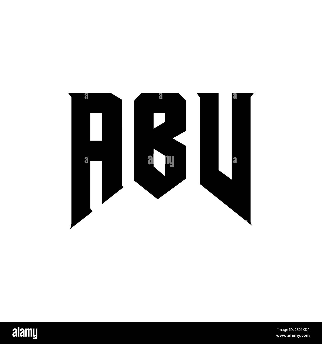 ABV letter logo design for technology company. ABV logo design black and white color combination ...