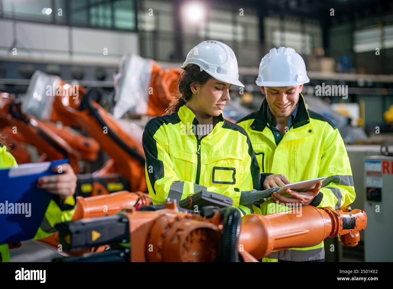 Two engineers in bright hi-res stock photography and images - Alamy
