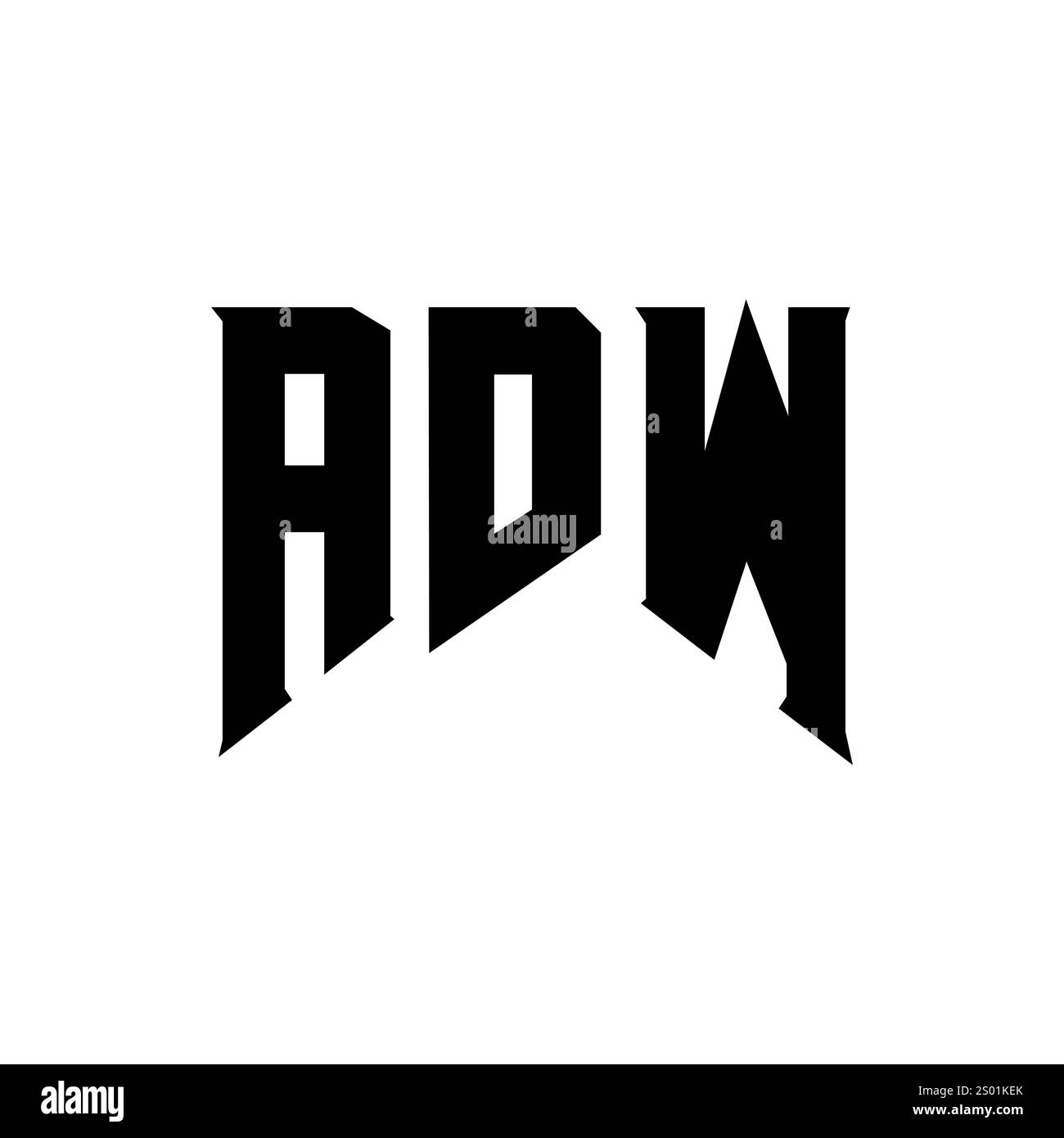 ADW letter logo design for technology company. ADW logo design black ...