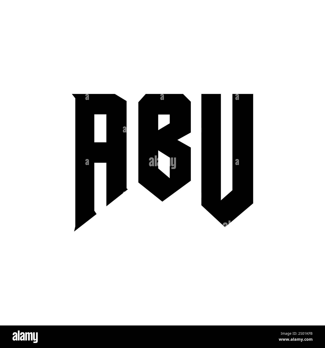 ABU letter logo design for technology company. ABU logo design black ...