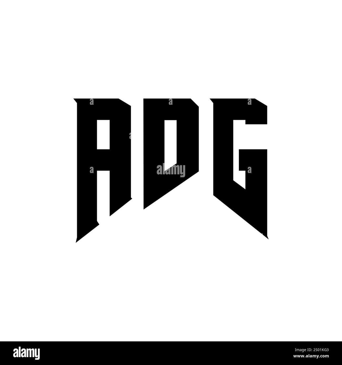 ADG letter logo design for technology company. ADG logo design black ...