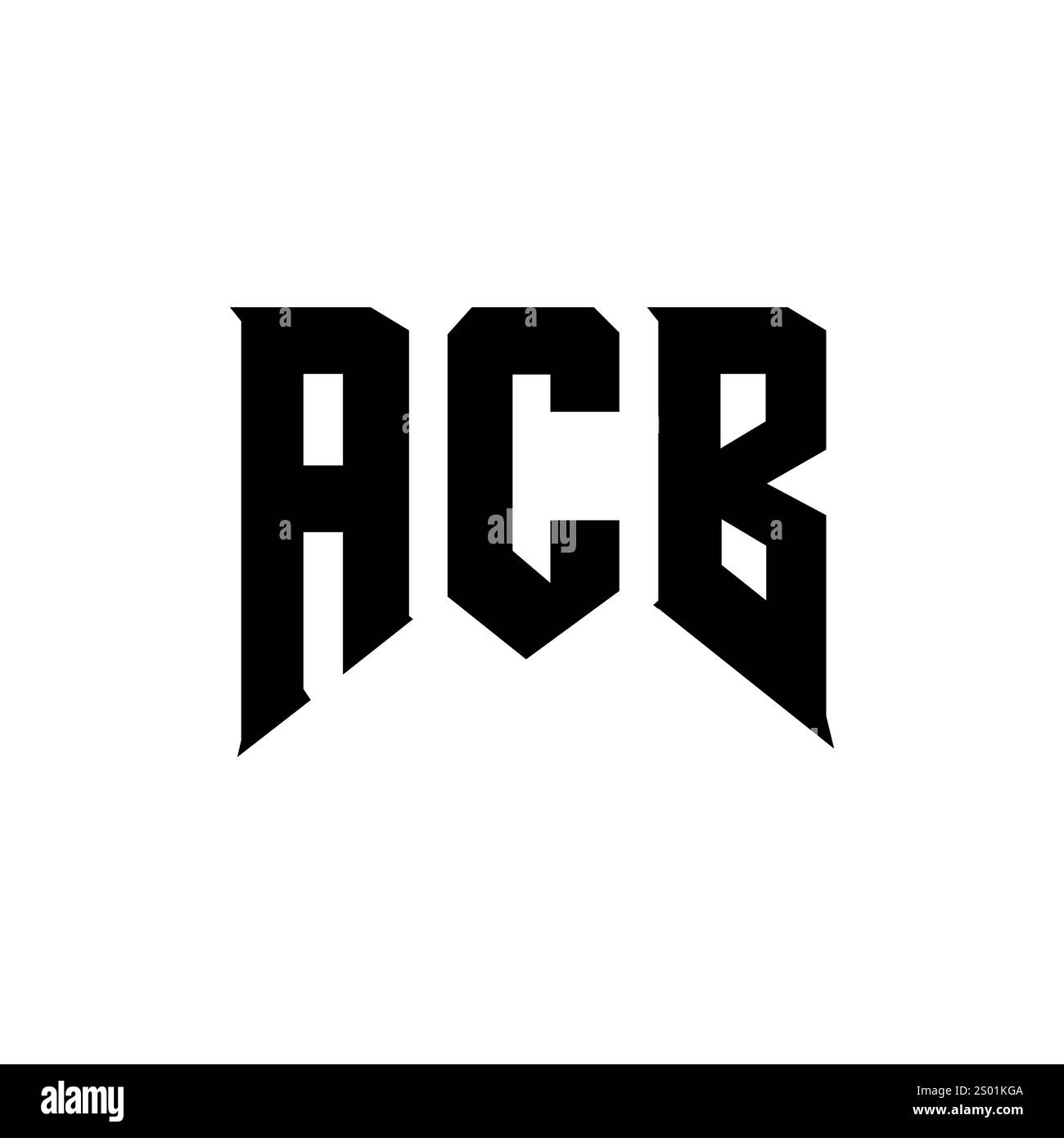 ACB letter logo design for technology company. ACB logo design black ...