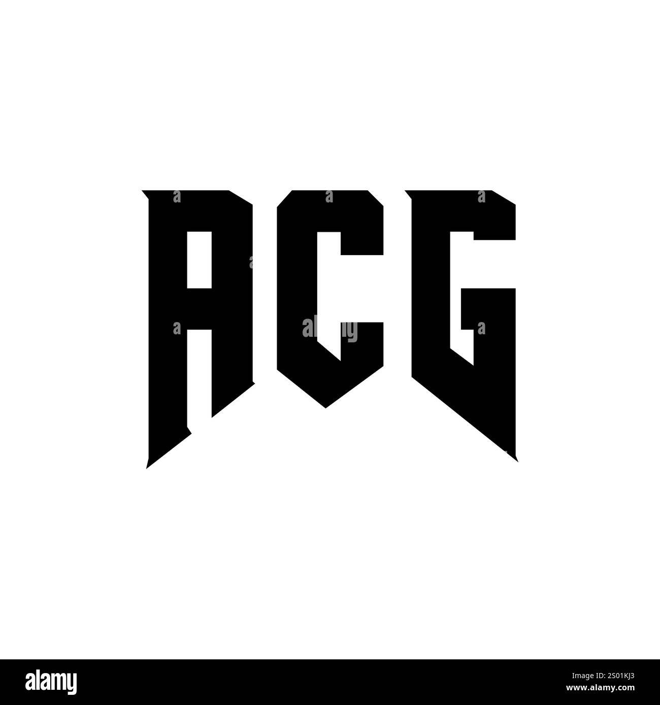 ACG letter logo design for technology company. ACG logo design black ...