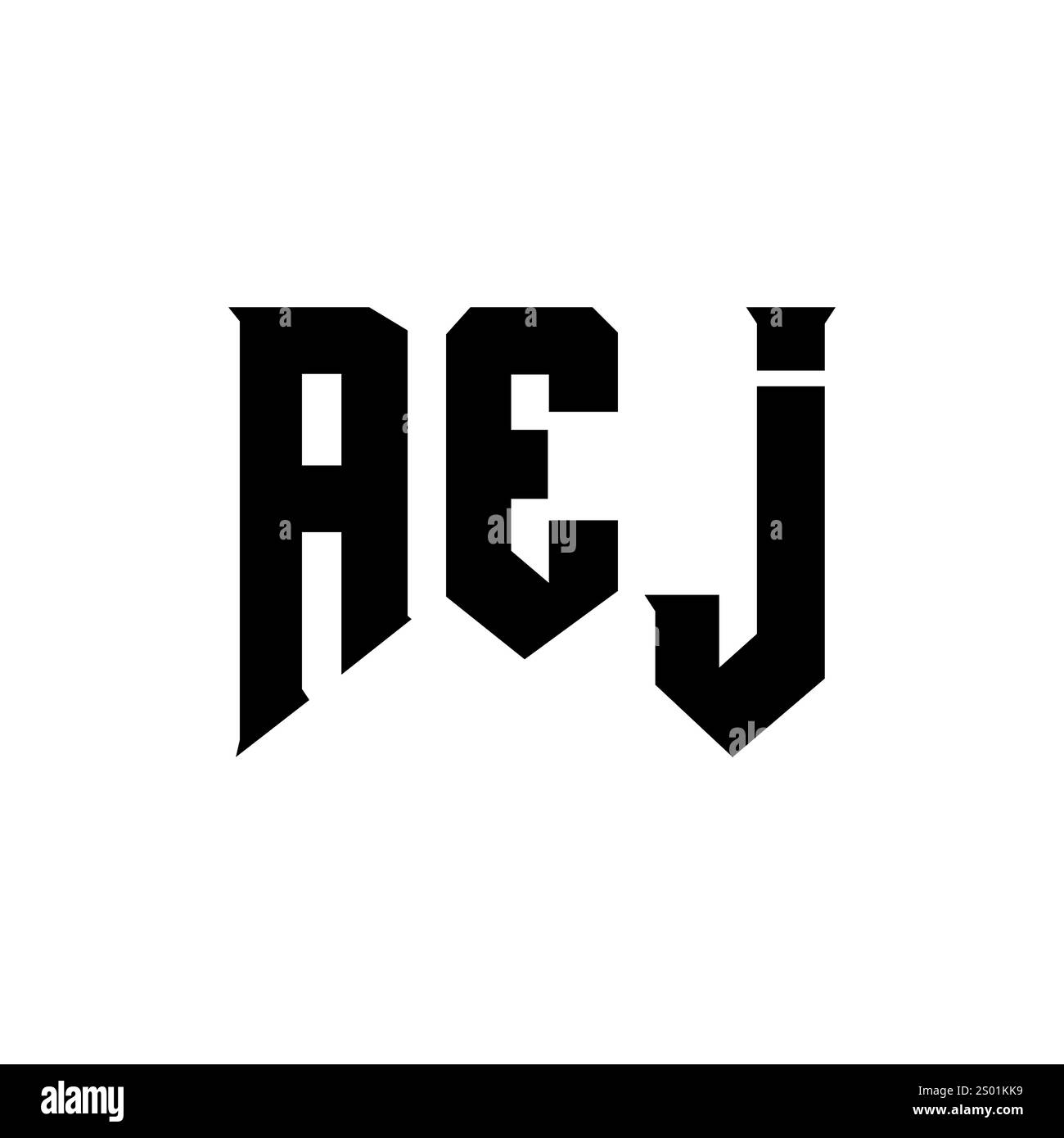 AEJ letter logo design for technology company. AEJ logo design black ...