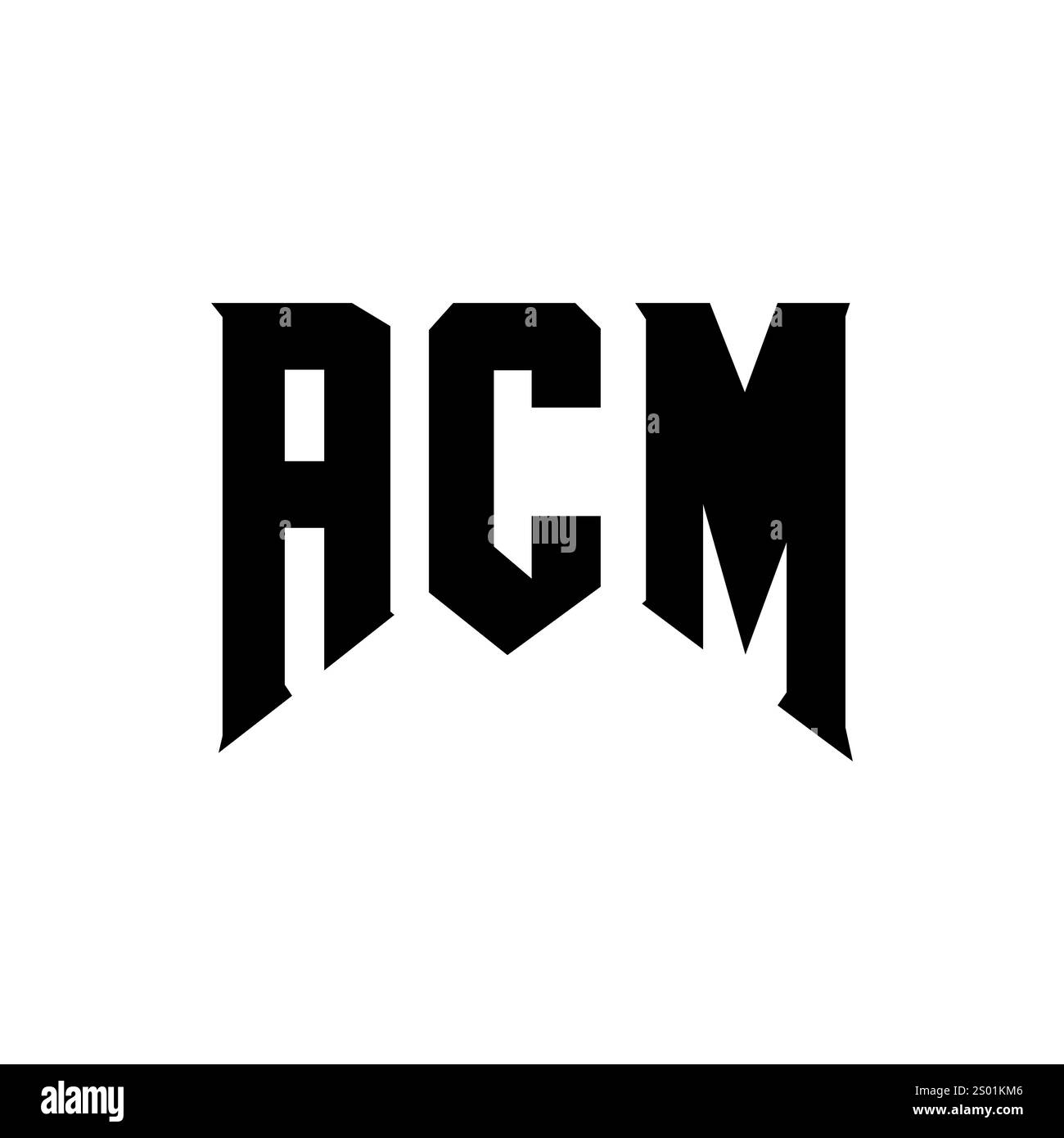 ACM letter logo design for technology company. ACM logo design black ...