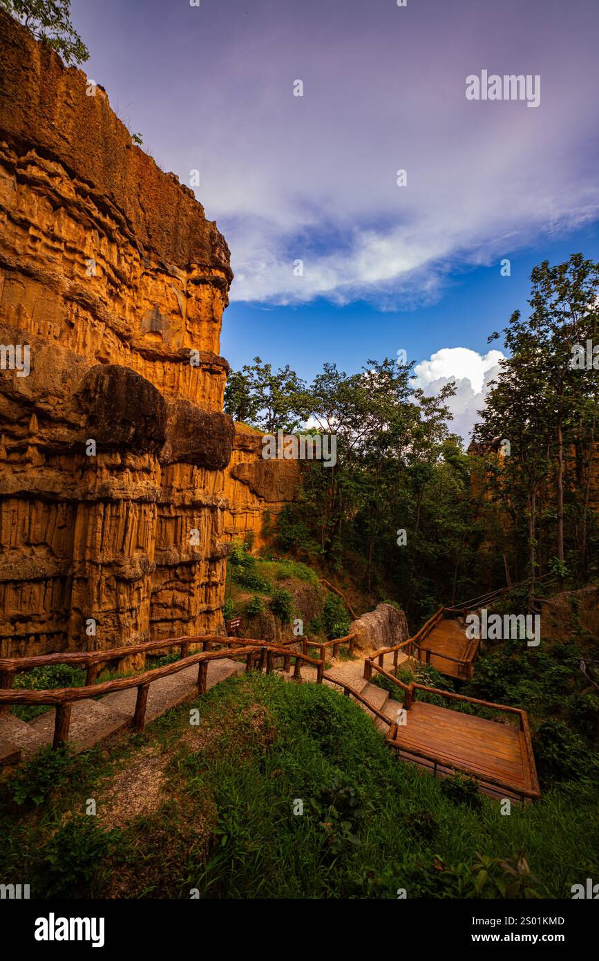 Pha Chor Canyon was created after Ping River changed its course many ...