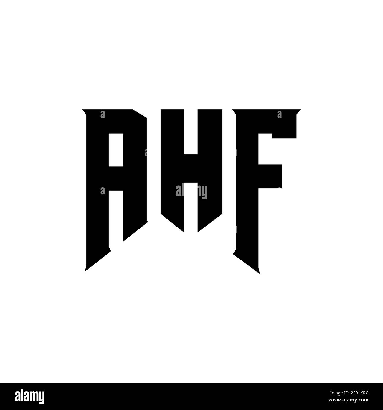 AHF letter logo design for technology company. AHF logo design black ...