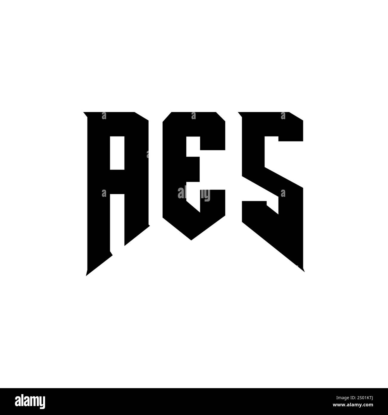 AES letter logo design for technology company. AES logo design black ...