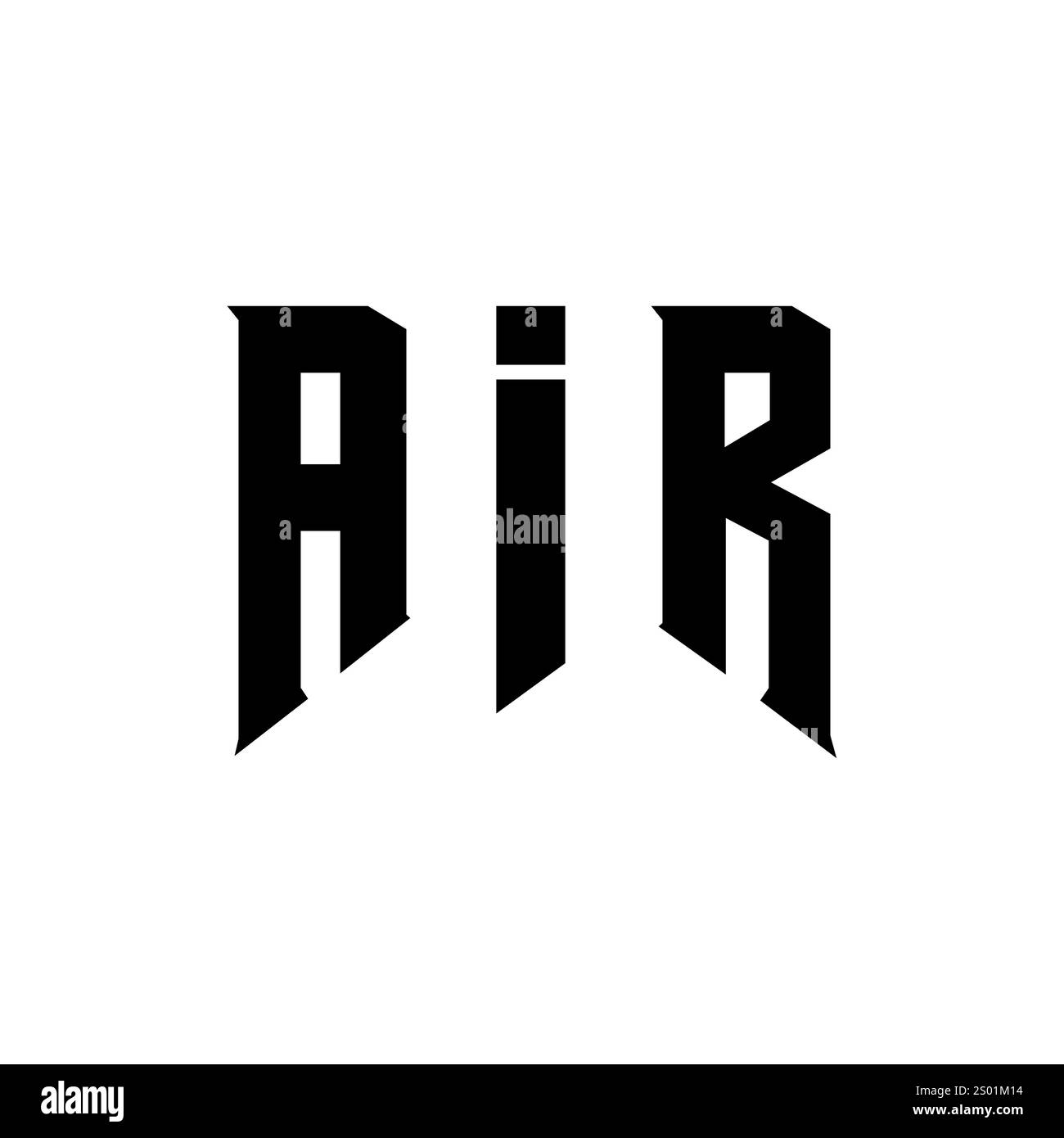 AIR letter logo design for technology company. AIR logo design black ...
