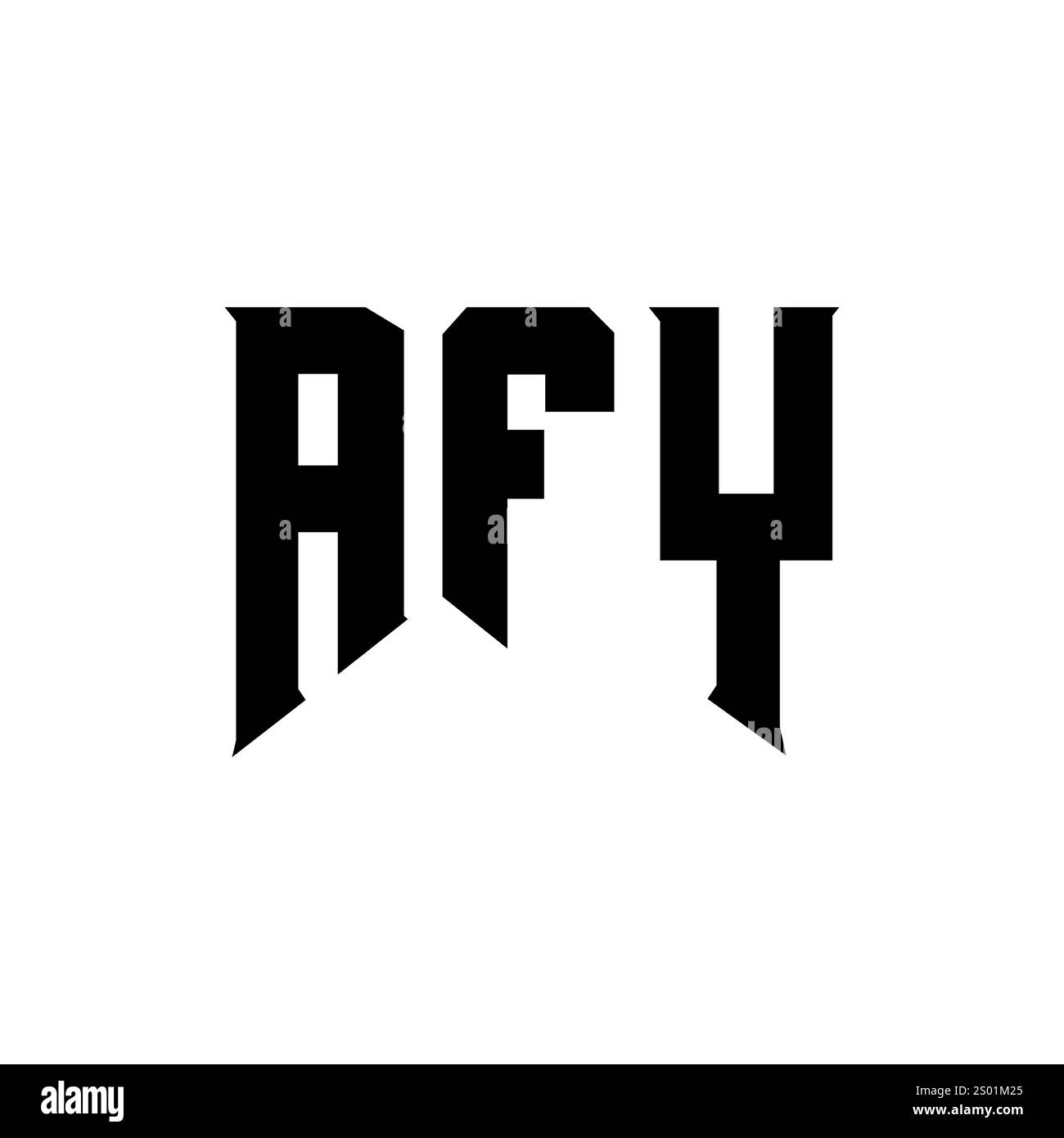 AFY letter logo design for technology company. AFY logo design black ...