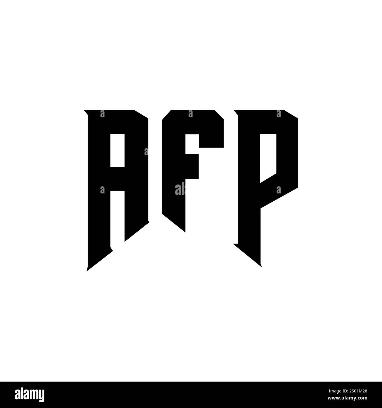 AFP letter logo design for technology company. AFP logo design black ...