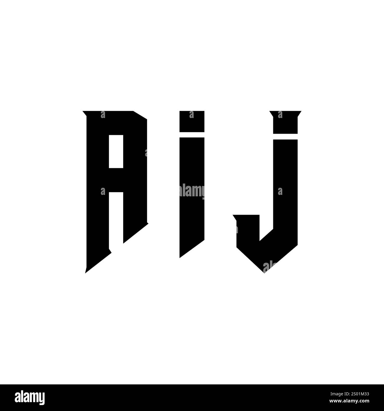 Aij logo design Stock Vector Images - Alamy