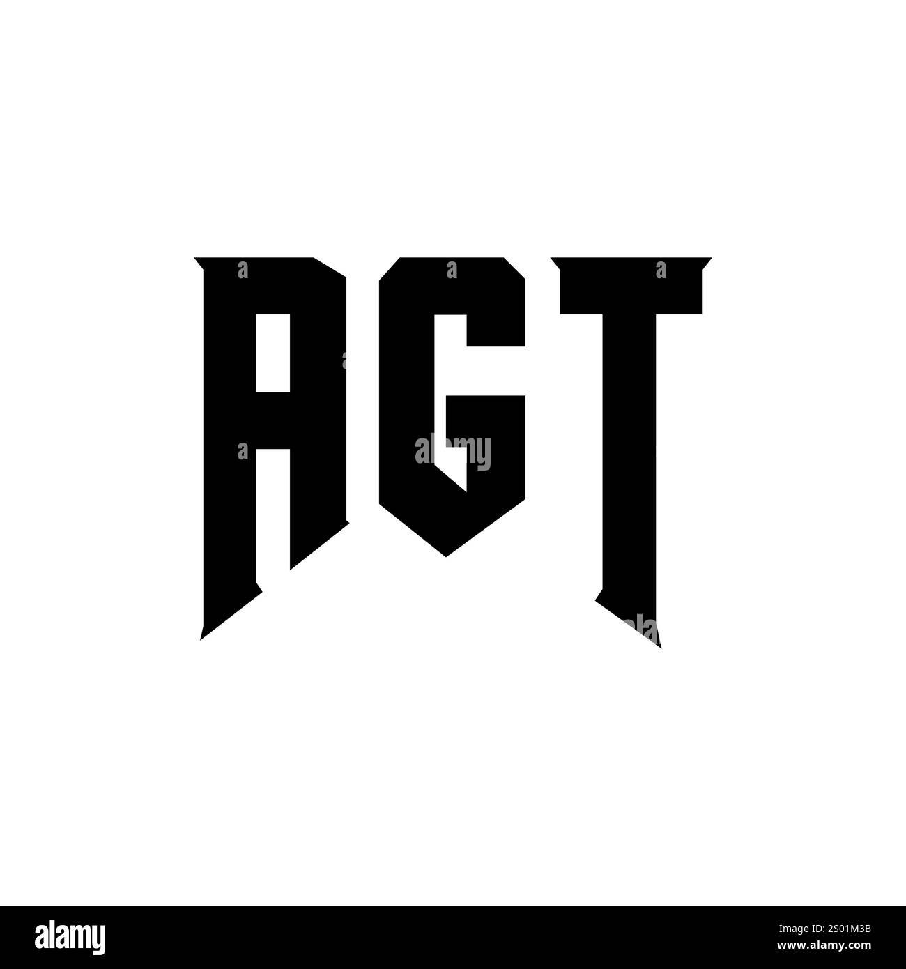 AGT letter logo design for technology company. AGT logo design black ...