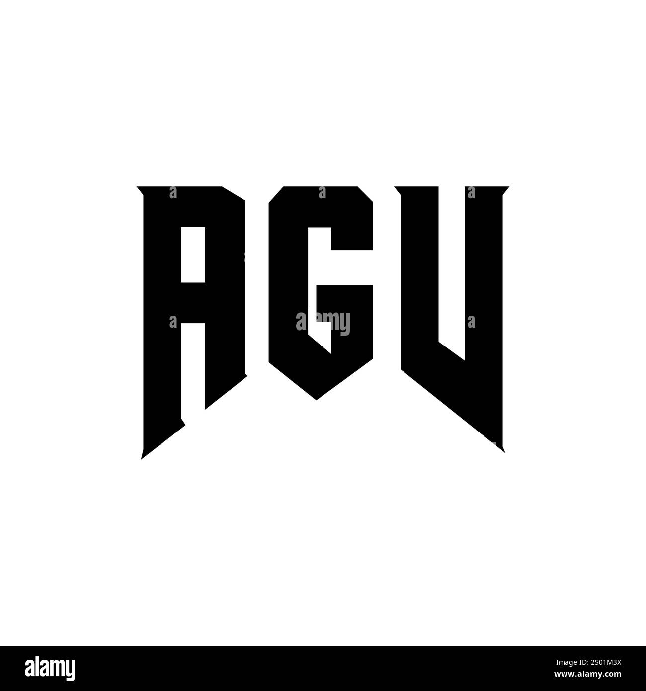 AGV letter logo design for technology company. AGV logo design black ...