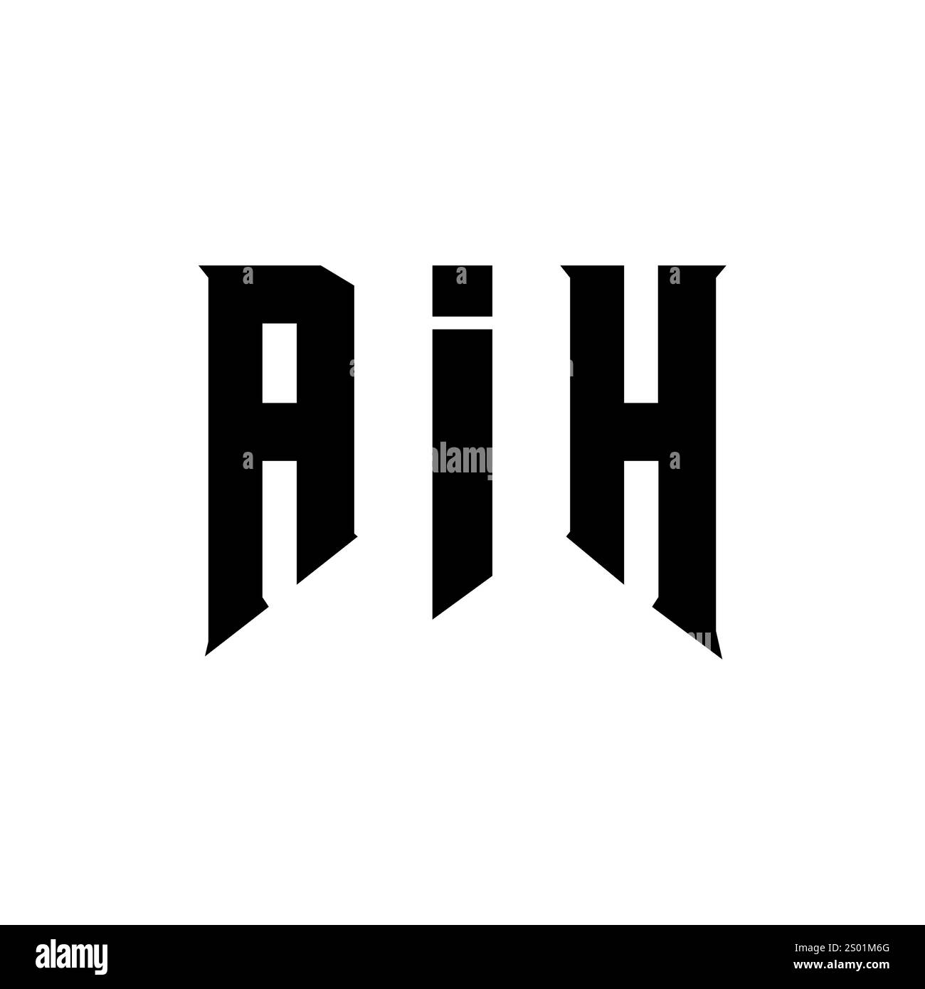 AIH letter logo design for technology company. AIH logo design black ...