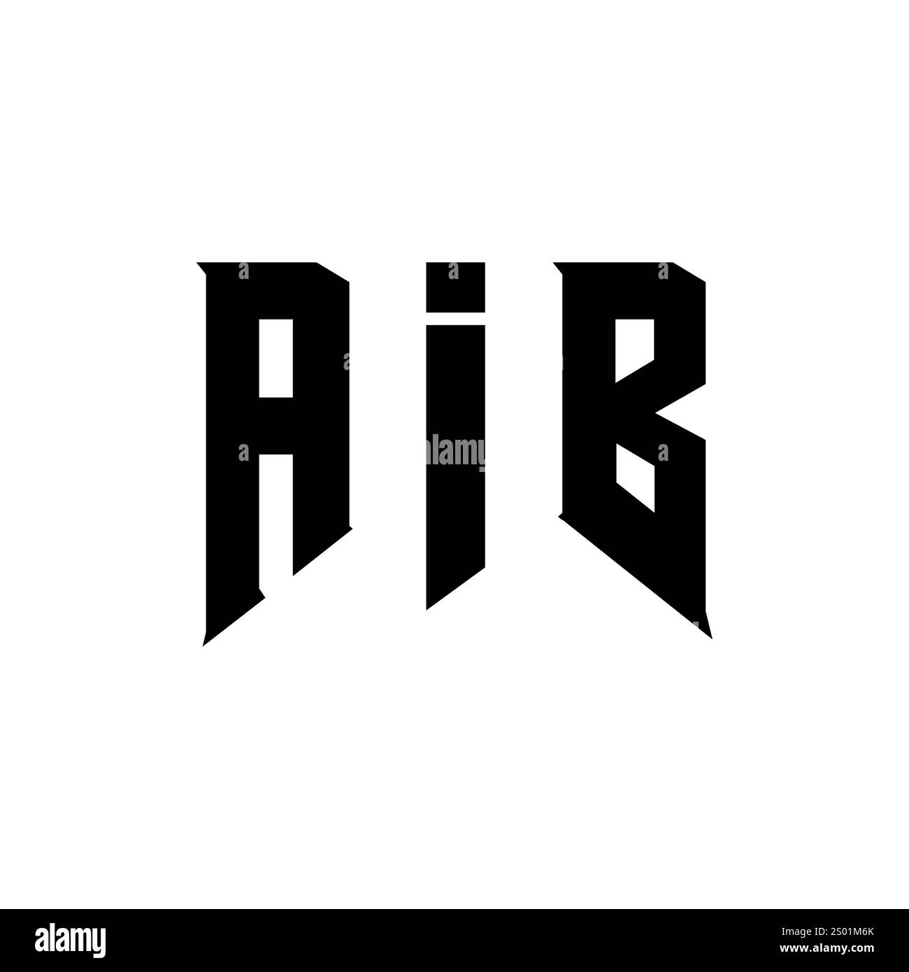 AIB letter logo design for technology company. AIB logo design black ...
