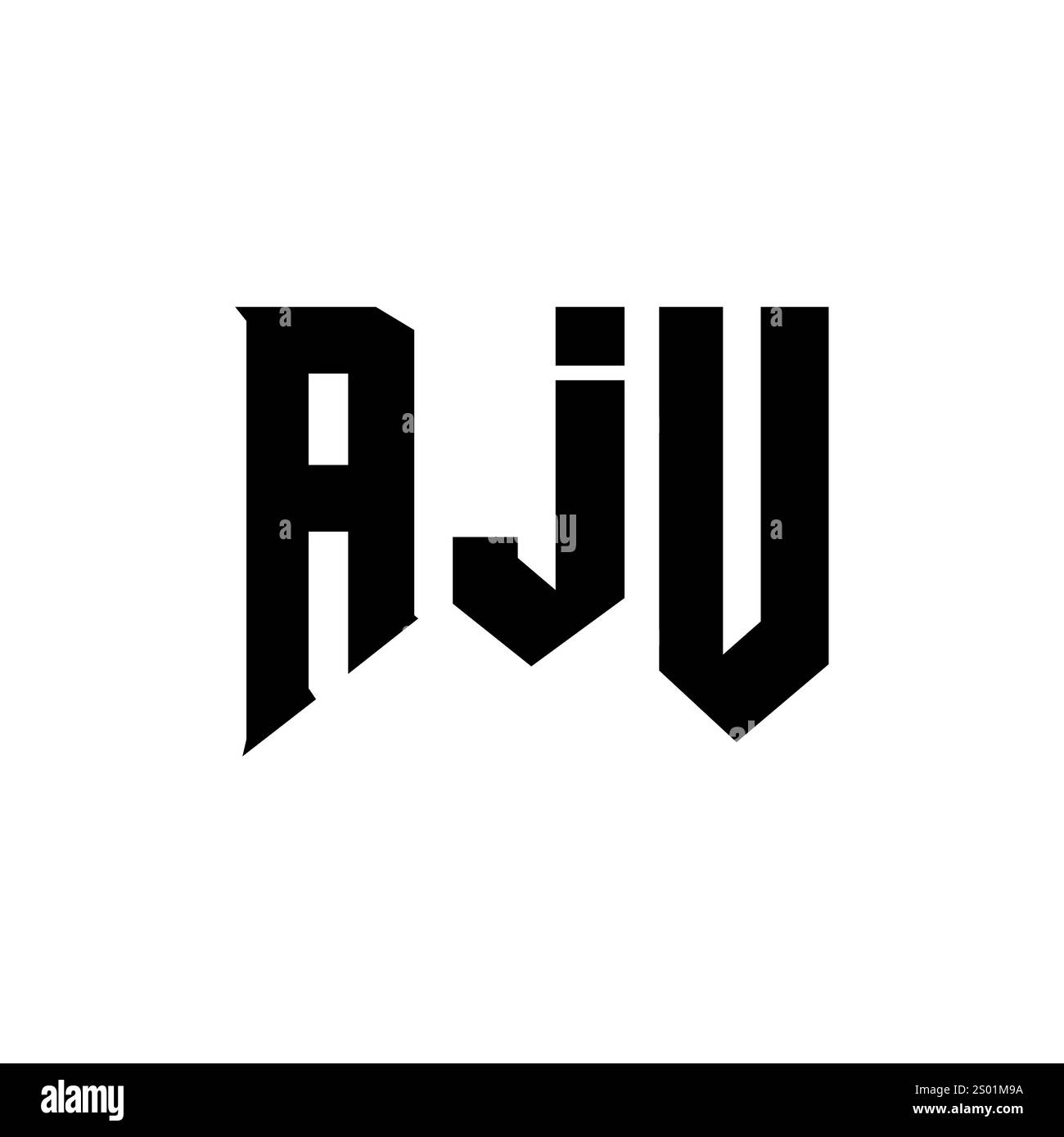 AJU letter logo design for technology company. AJU logo design black ...