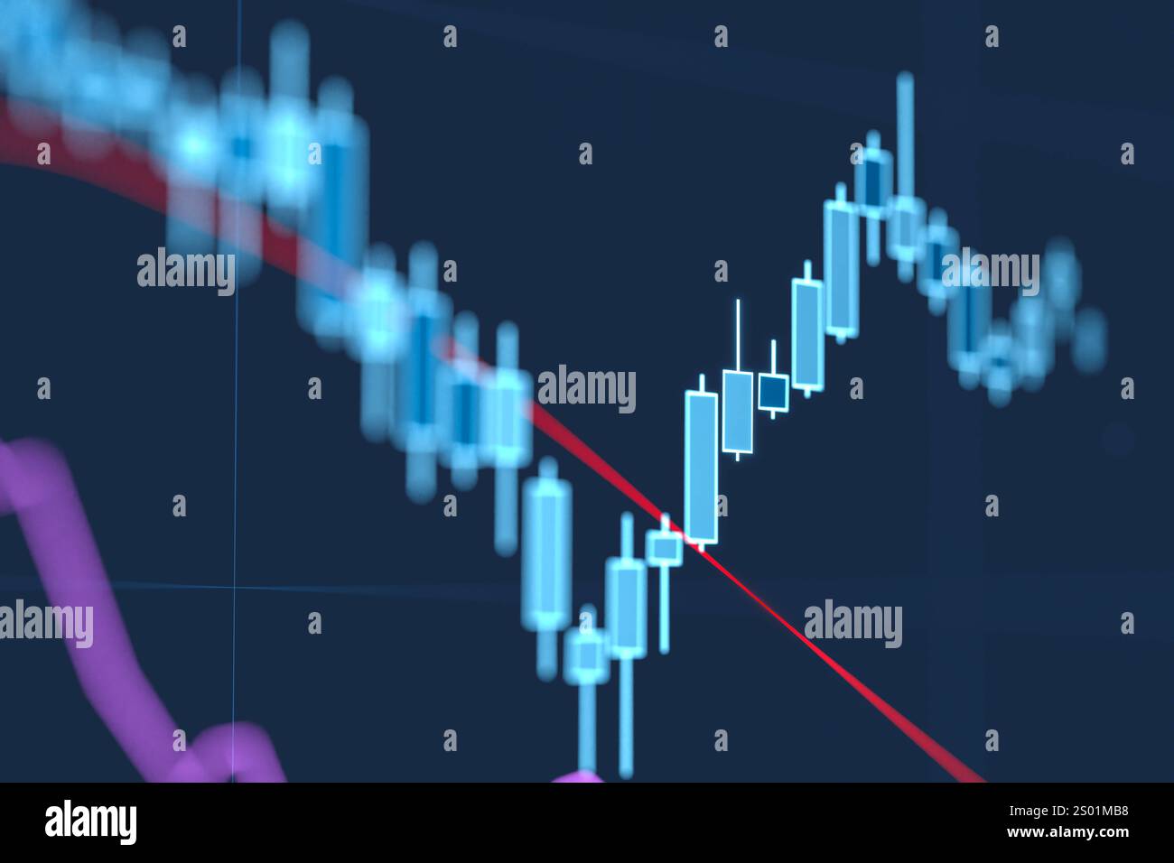 Financial markets stock chart, progress, growth and abstract investment ...