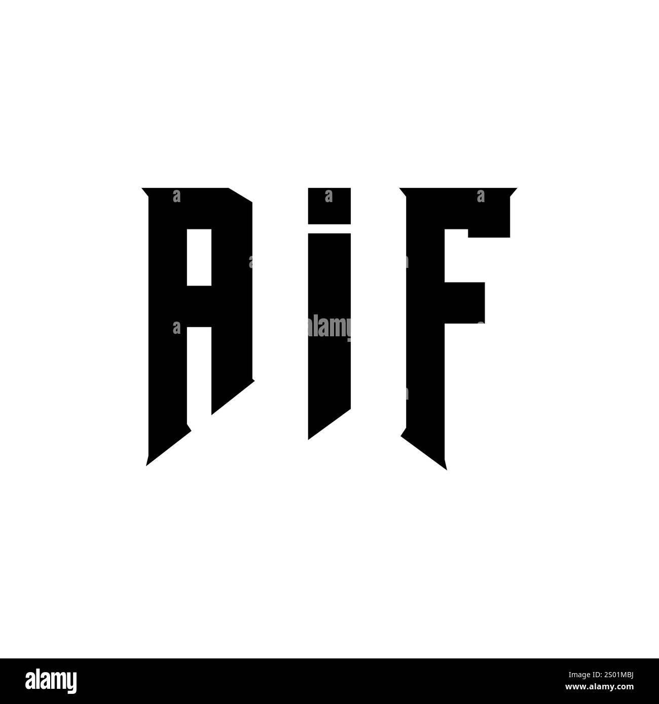 AIF letter logo design for technology company. AIF logo design black ...