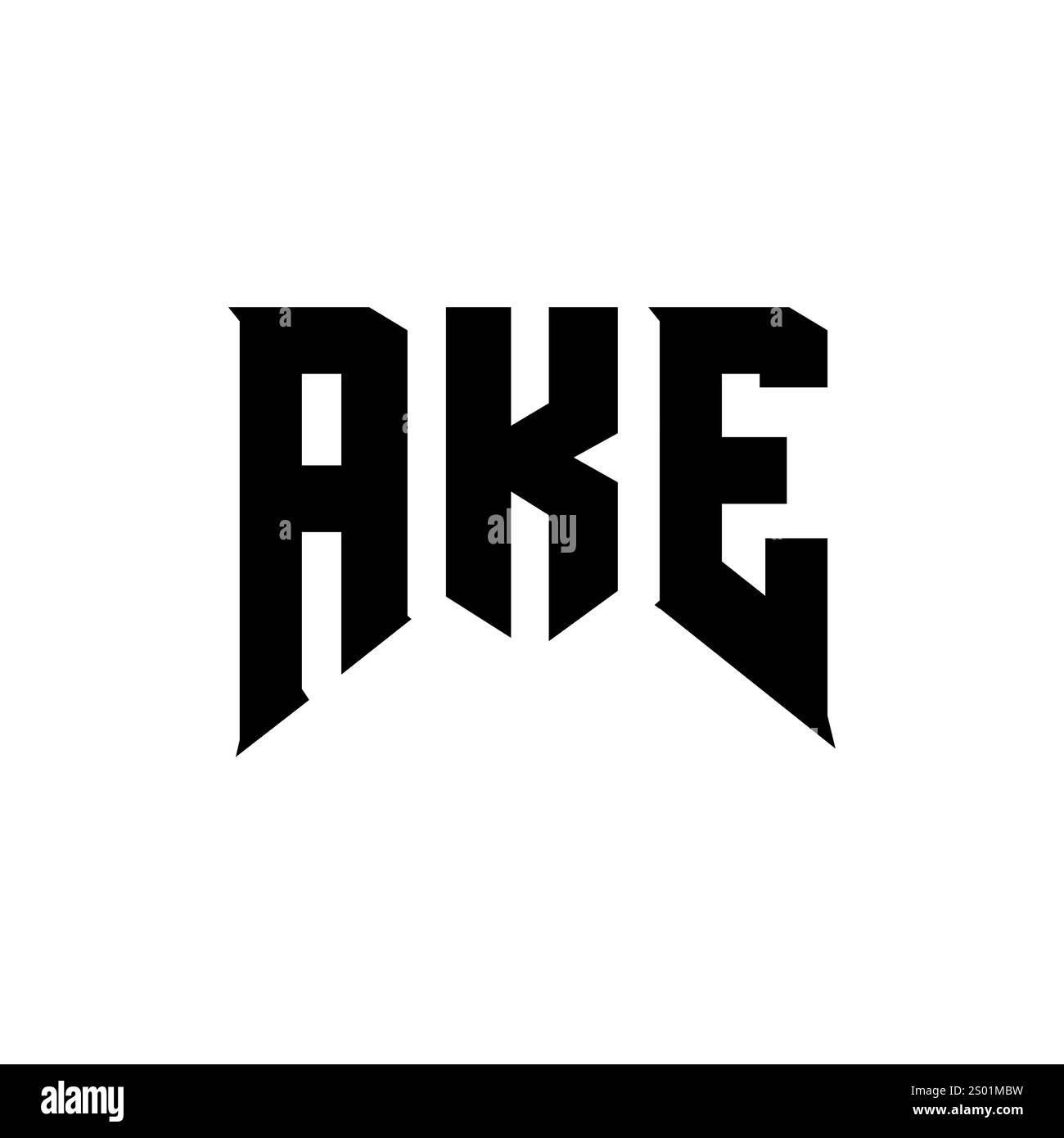 AKE letter logo design for technology company. AKE logo design black ...
