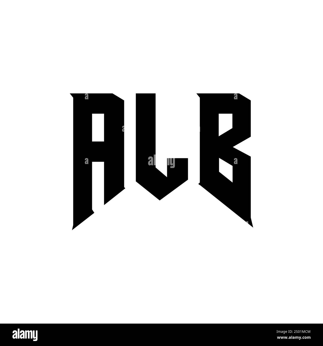 ALB letter logo design for technology company. ALB logo design black ...