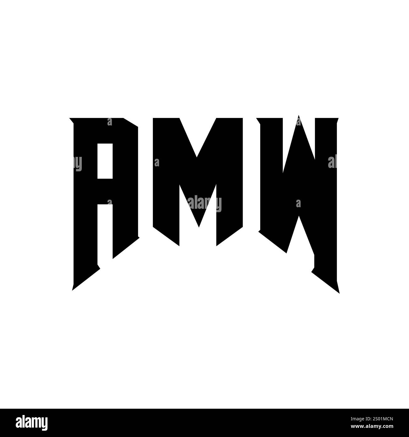 AMW letter logo design for technology company. AMW logo design black ...