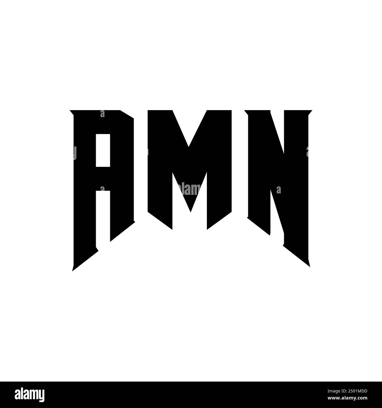 AMN letter logo design for technology company. AMN logo design black ...