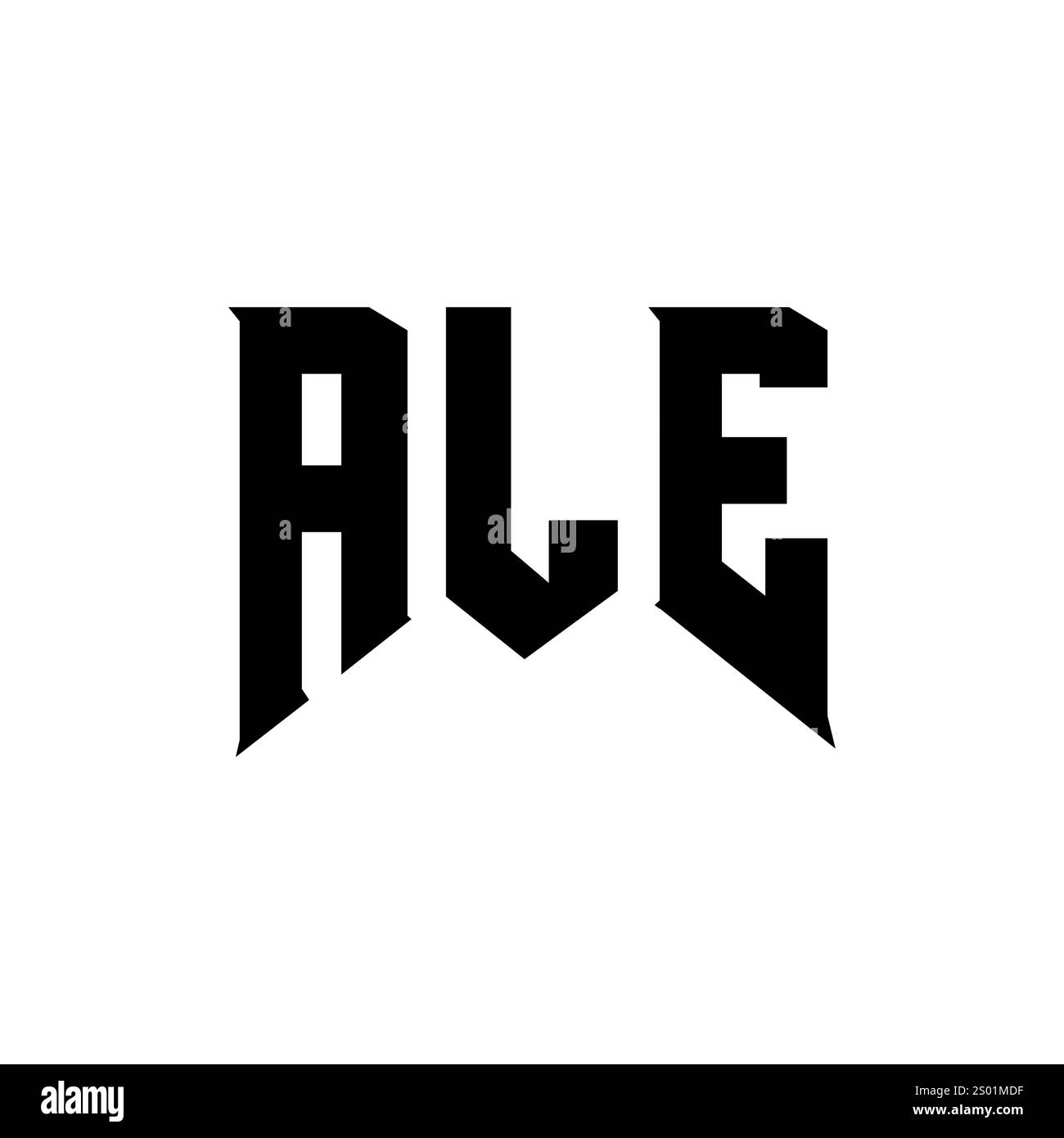 ALE letter logo design for technology company. ALE logo design black ...