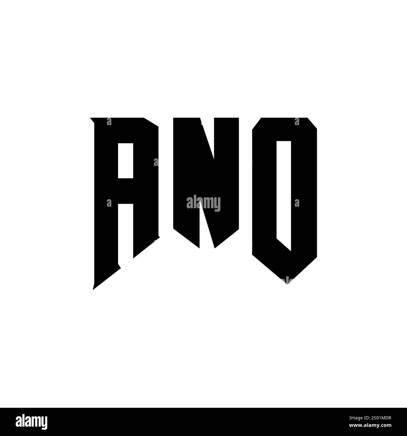 ANO letter logo design for technology company. ANO logo design black ...