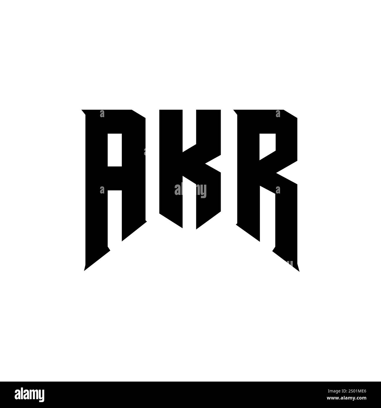 AKR letter logo design for technology company. AKR logo design black ...