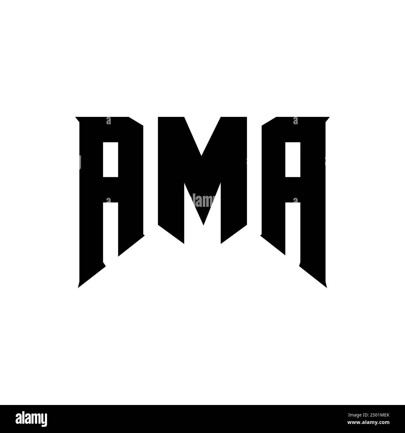 AMA letter logo design for technology company. AMA logo design black ...