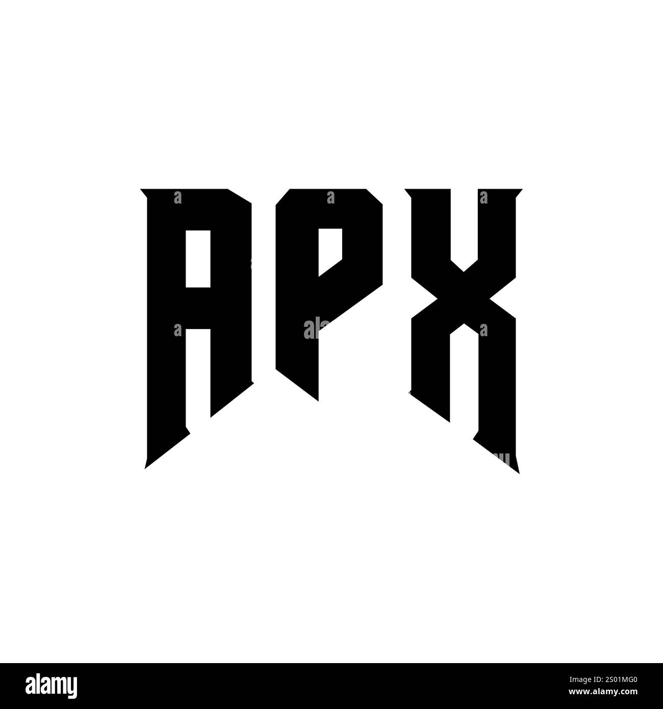APX letter logo design for technology company. APX logo design black ...