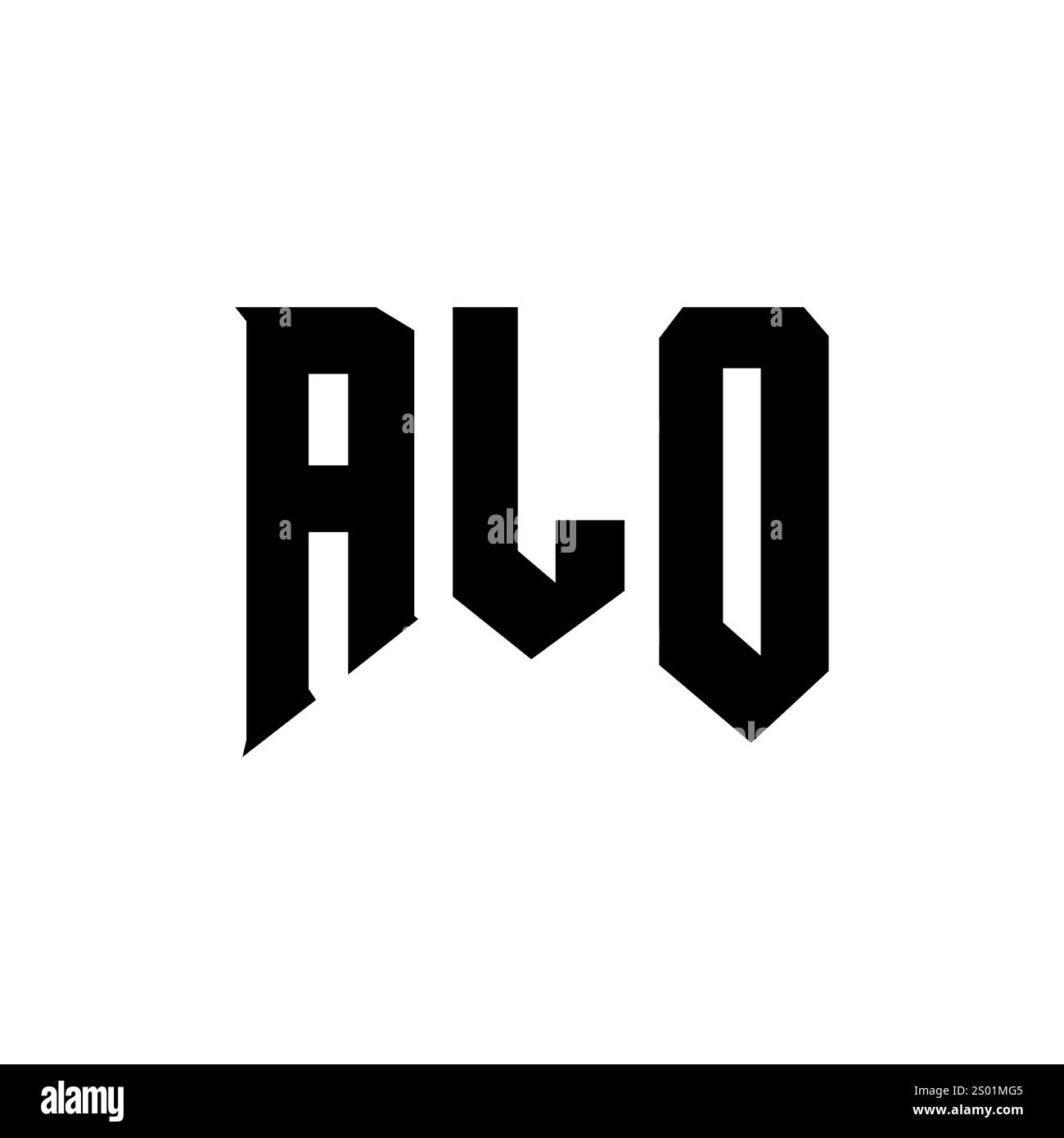 ALO letter logo design for technology company. ALO logo design black ...