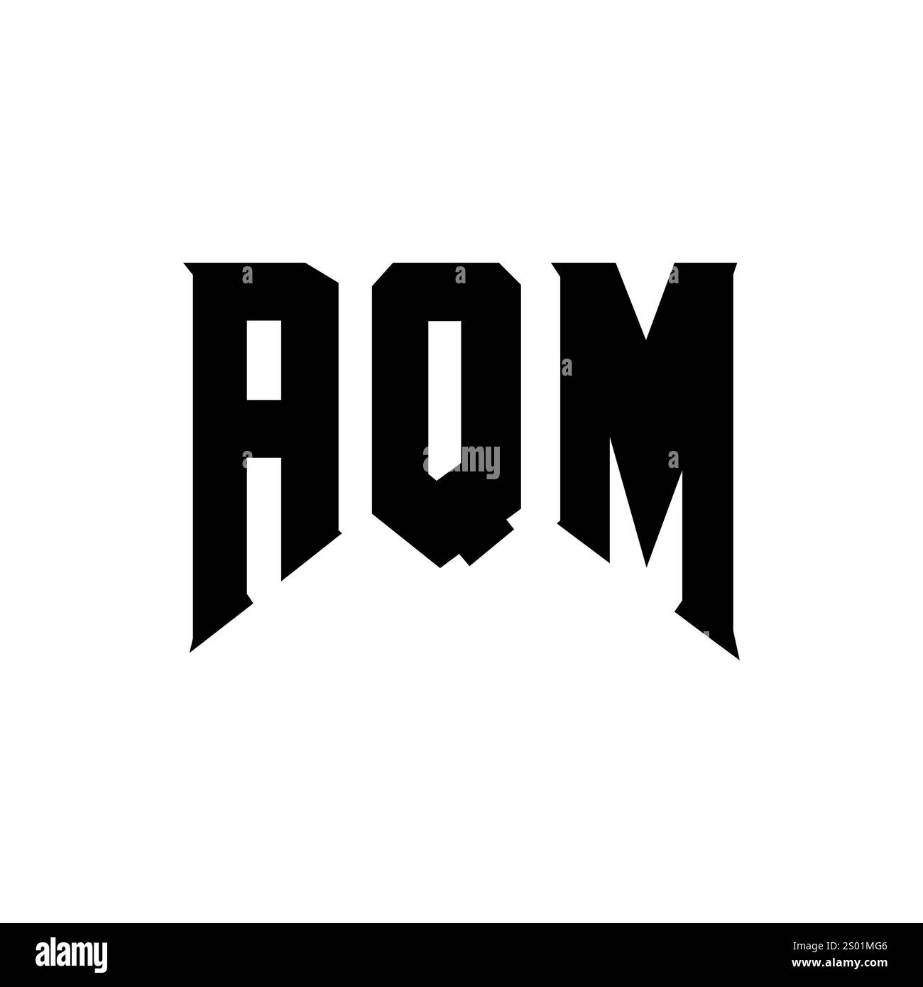 Aqm logo design Stock Vector Images - Alamy