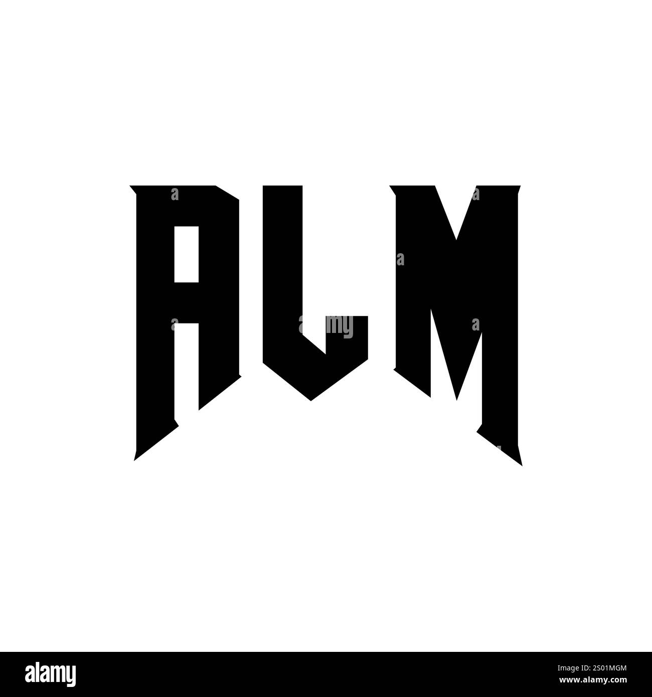 ALM letter logo design for technology company. ALM logo design black ...