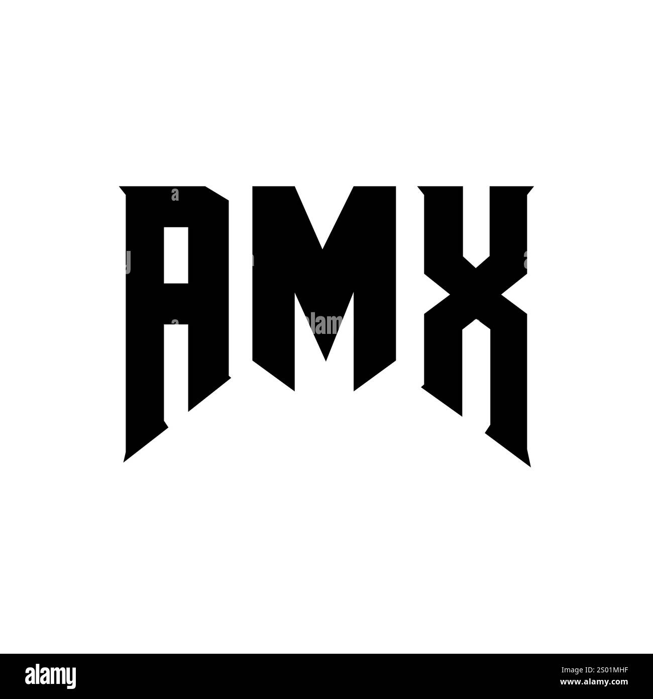 AMX letter logo design for technology company. AMX logo design black ...