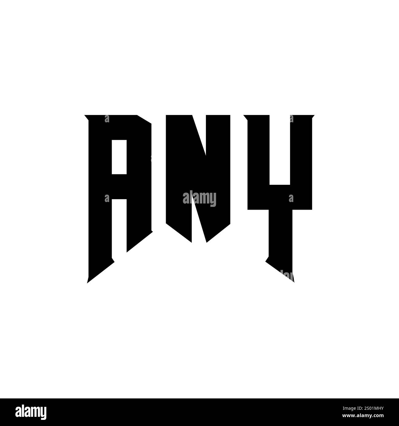 ANY letter logo design for technology company. ANY logo design black ...