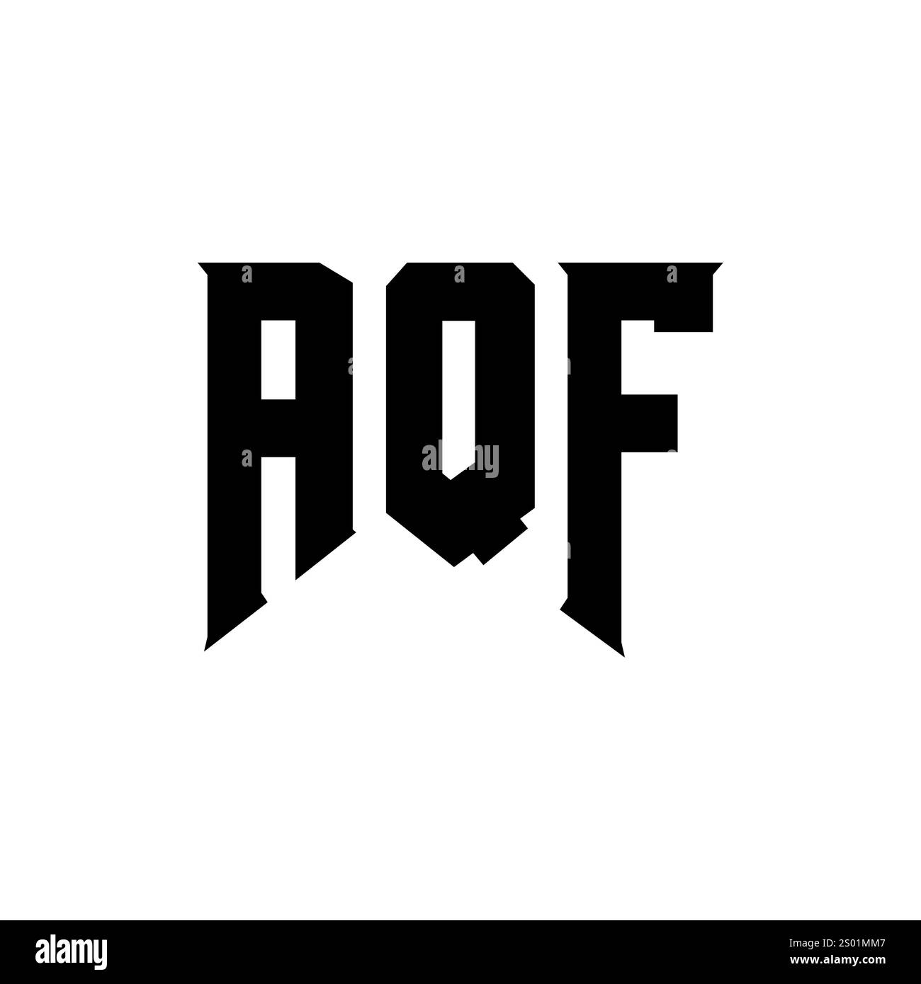 AQF letter logo design for technology company. AQF logo design black ...