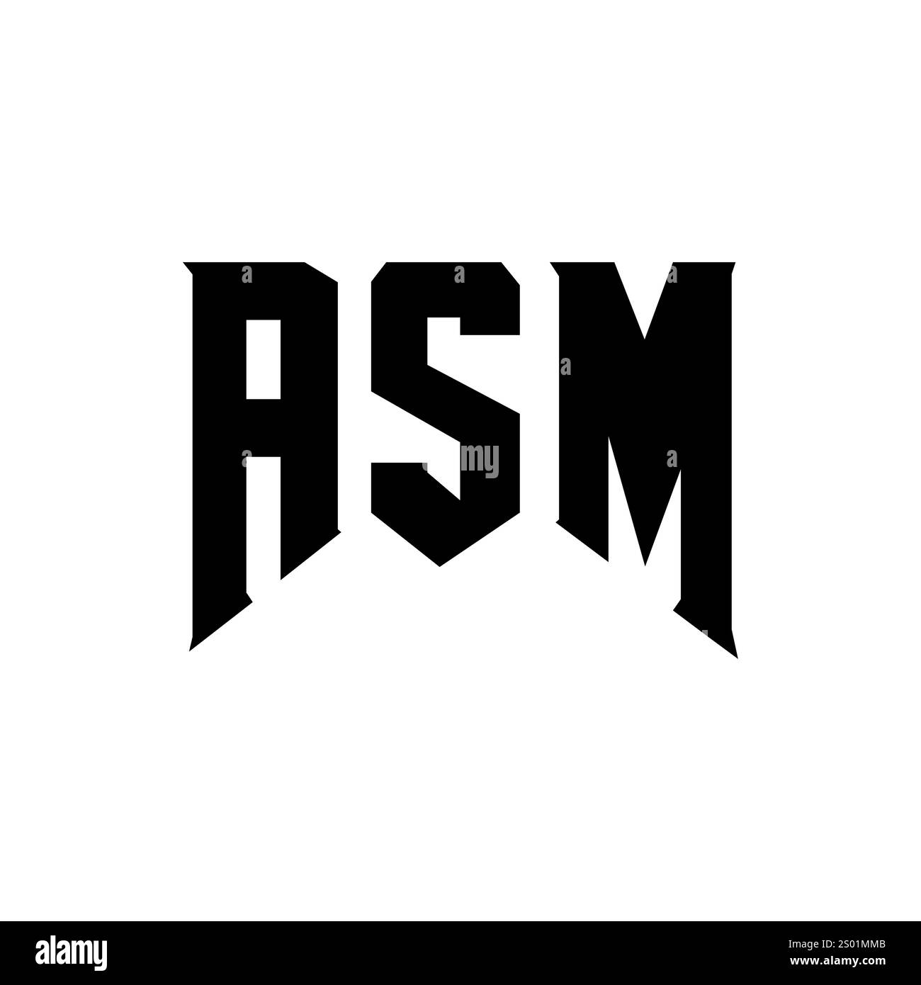 ASM letter logo design for technology company. ASM logo design black ...