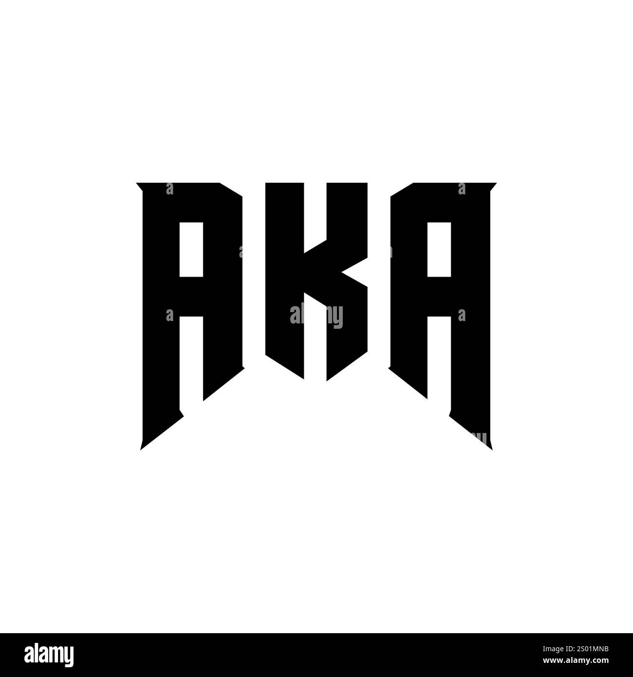 AKA letter logo design for technology company. AKA logo design black ...