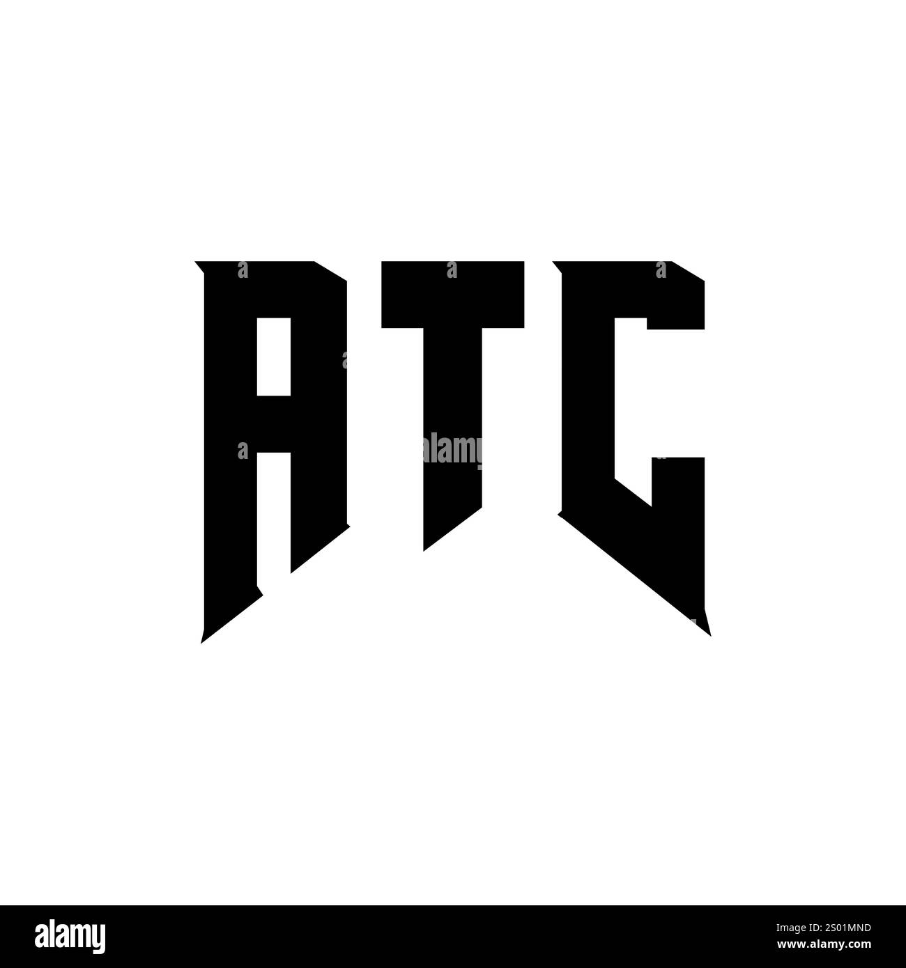ATC letter logo design for technology company. ATC logo design black ...
