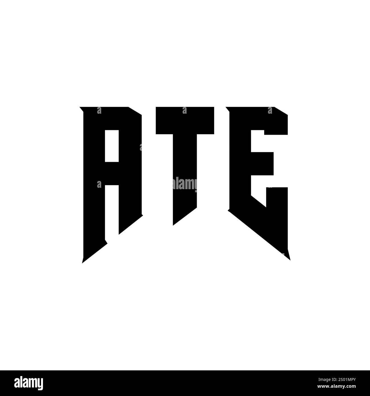 ATE letter logo design for technology company. ATE logo design black ...