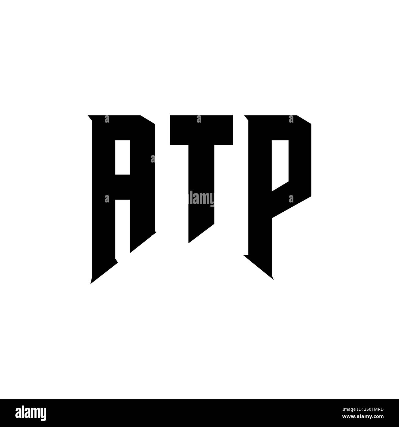 ATP letter logo design for technology company. ATP logo design black ...